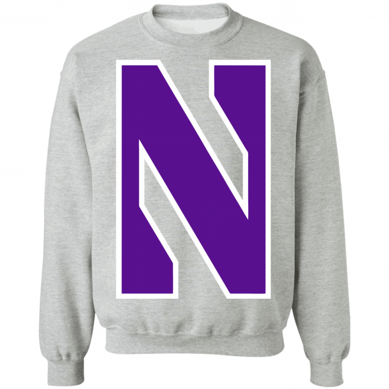 Northwestern Wildcats Logo Crewneck Sweatshirt - Diana T-shirt